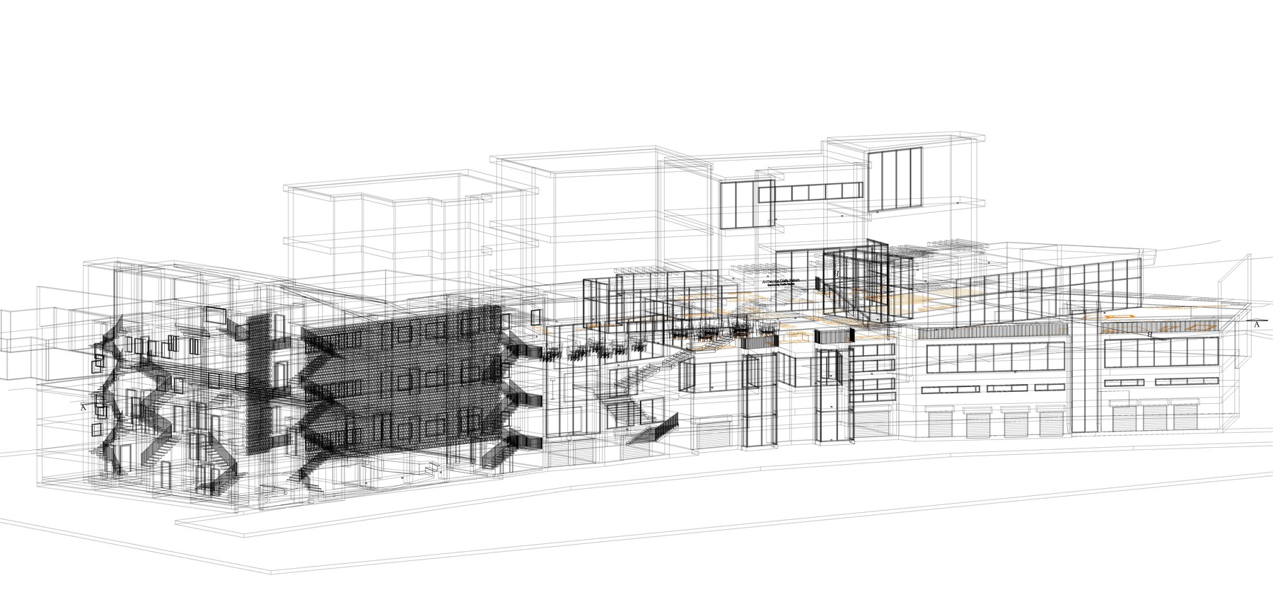 ArtStation - 3D Revit renovated mixed use building as restaurant 2016 ...