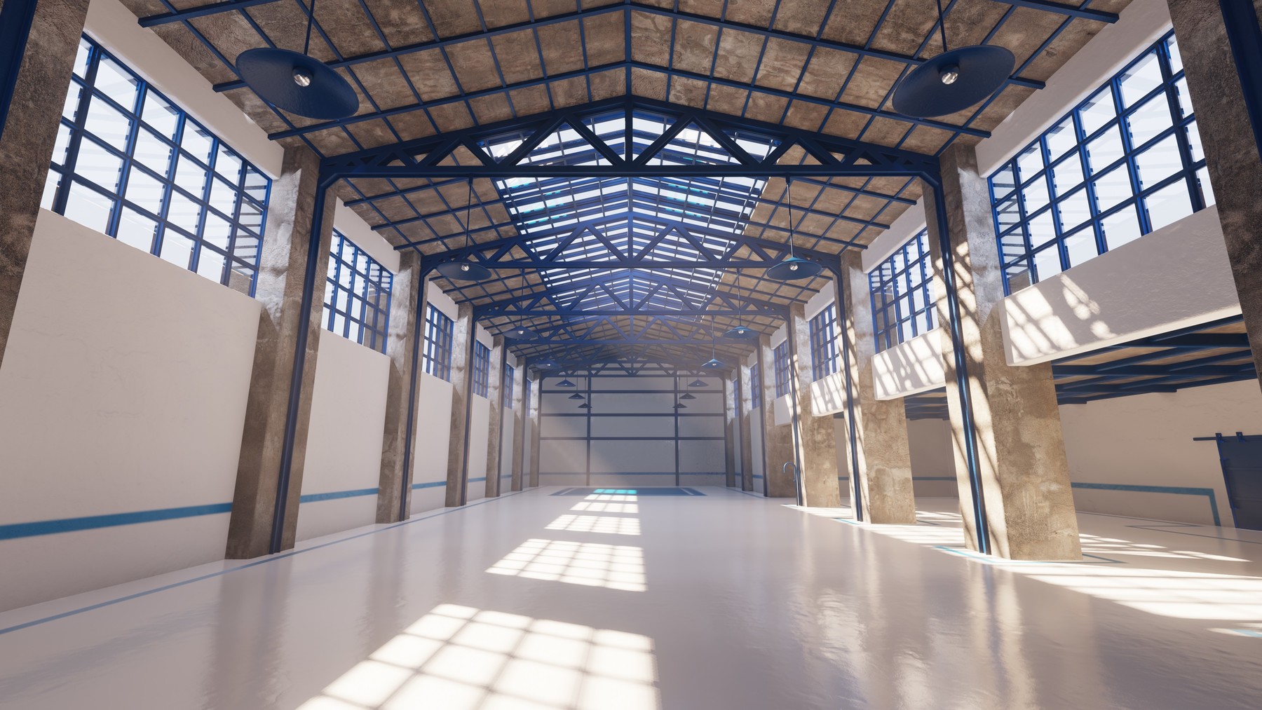 ArtStation - SHC Renovated Factory hall | Game Assets