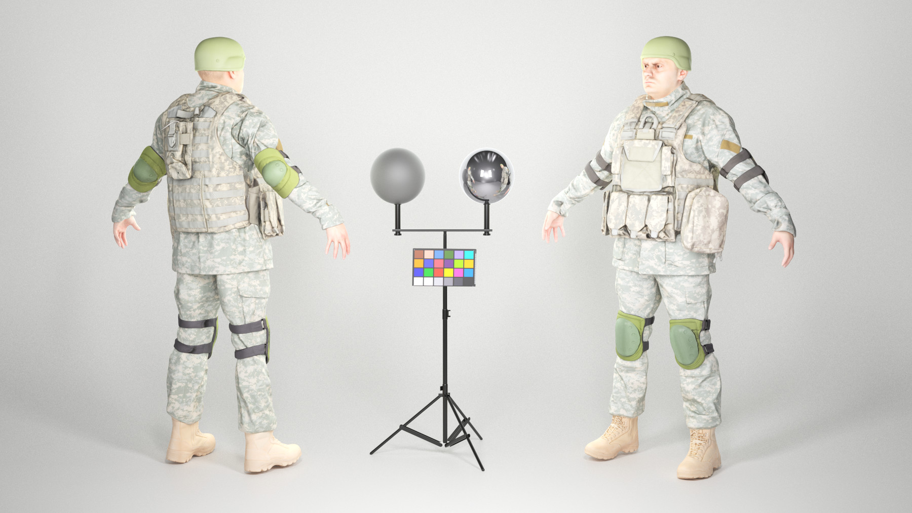 ArtStation - Fully equipped game ready American soldier with props 30 ...