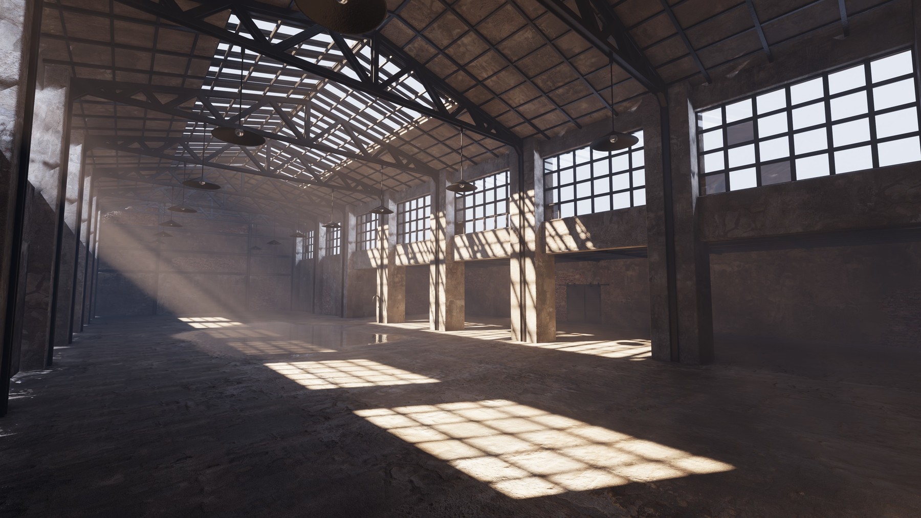 ArtStation - SHC Old Factory hall | Game Assets