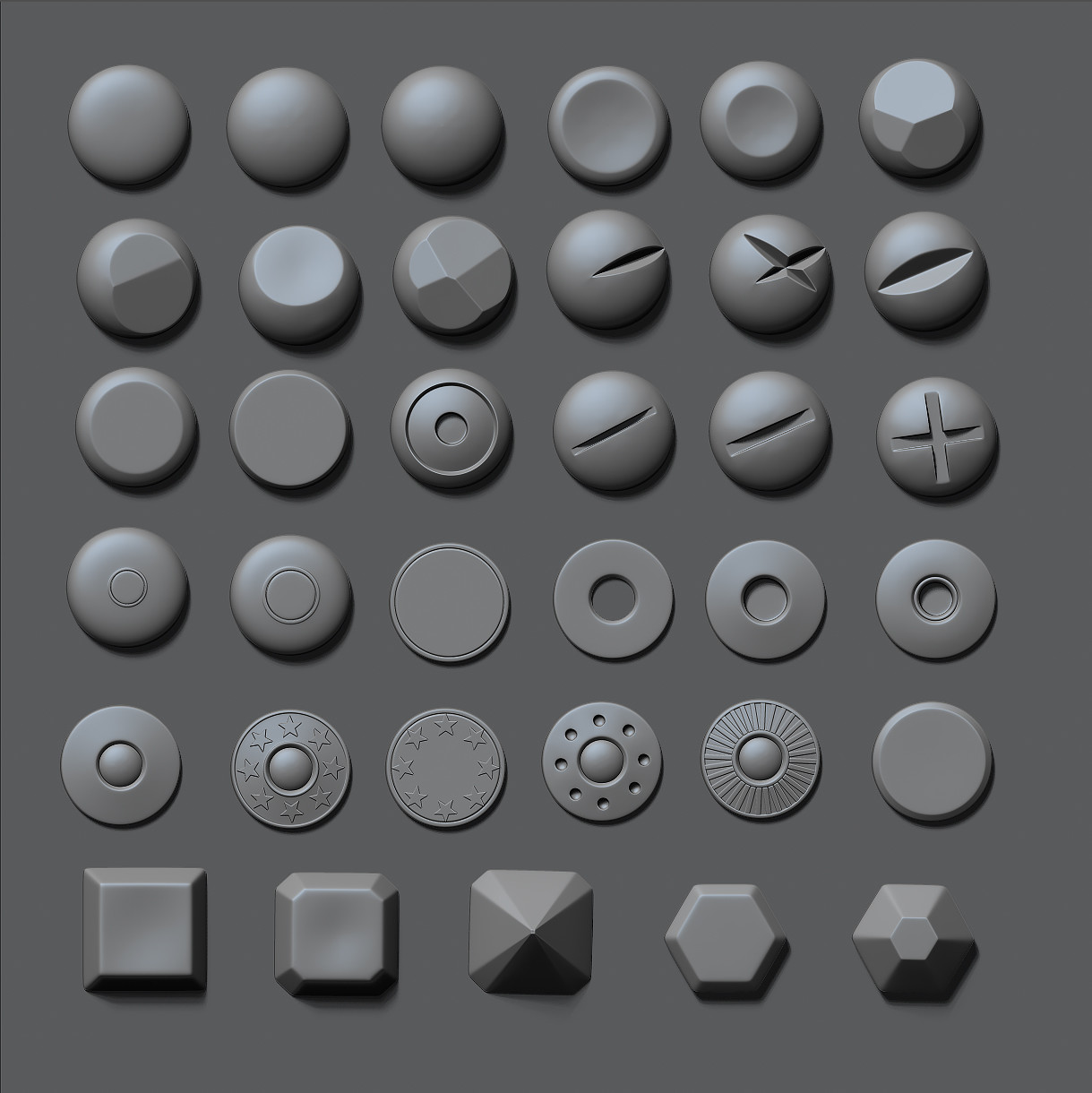 ArtStation - Rivets brush | Brushes