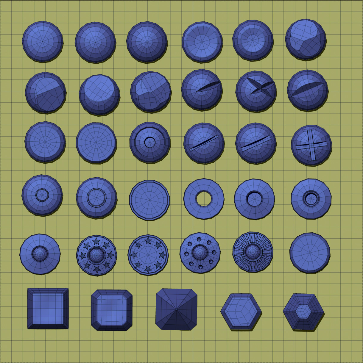 ArtStation - Rivets brush | Brushes