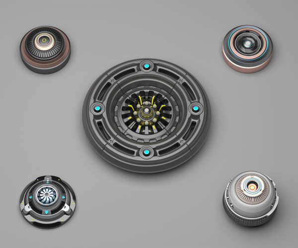 ArtStation - Sci-Fi Kitbash Sub-D ready 3d model | Resources