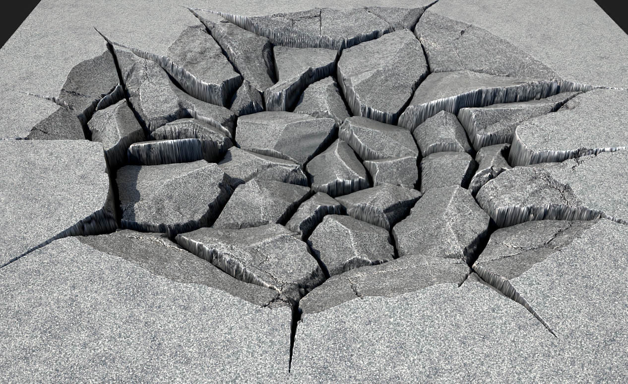 ArtStation - Procedural Ground Cracks | Game Assets