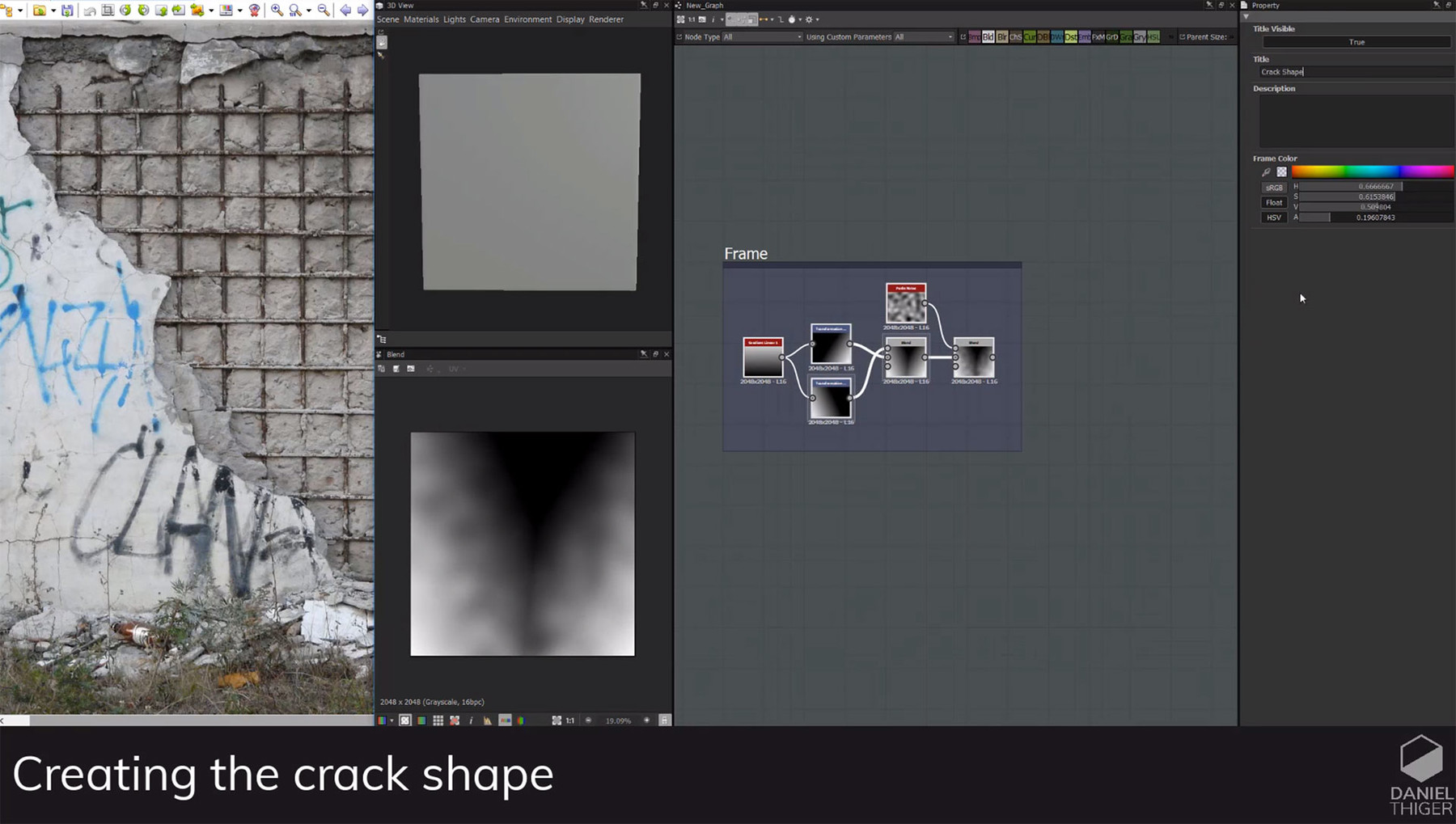 ArtStation - Damaged Plaster Wall | Substance Designer Tutorial | Tutorials