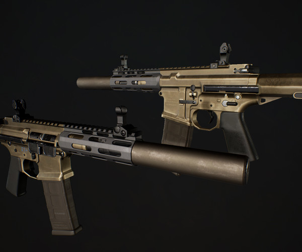 ArtStation - AAC Honey Badger PDW | Game Assets