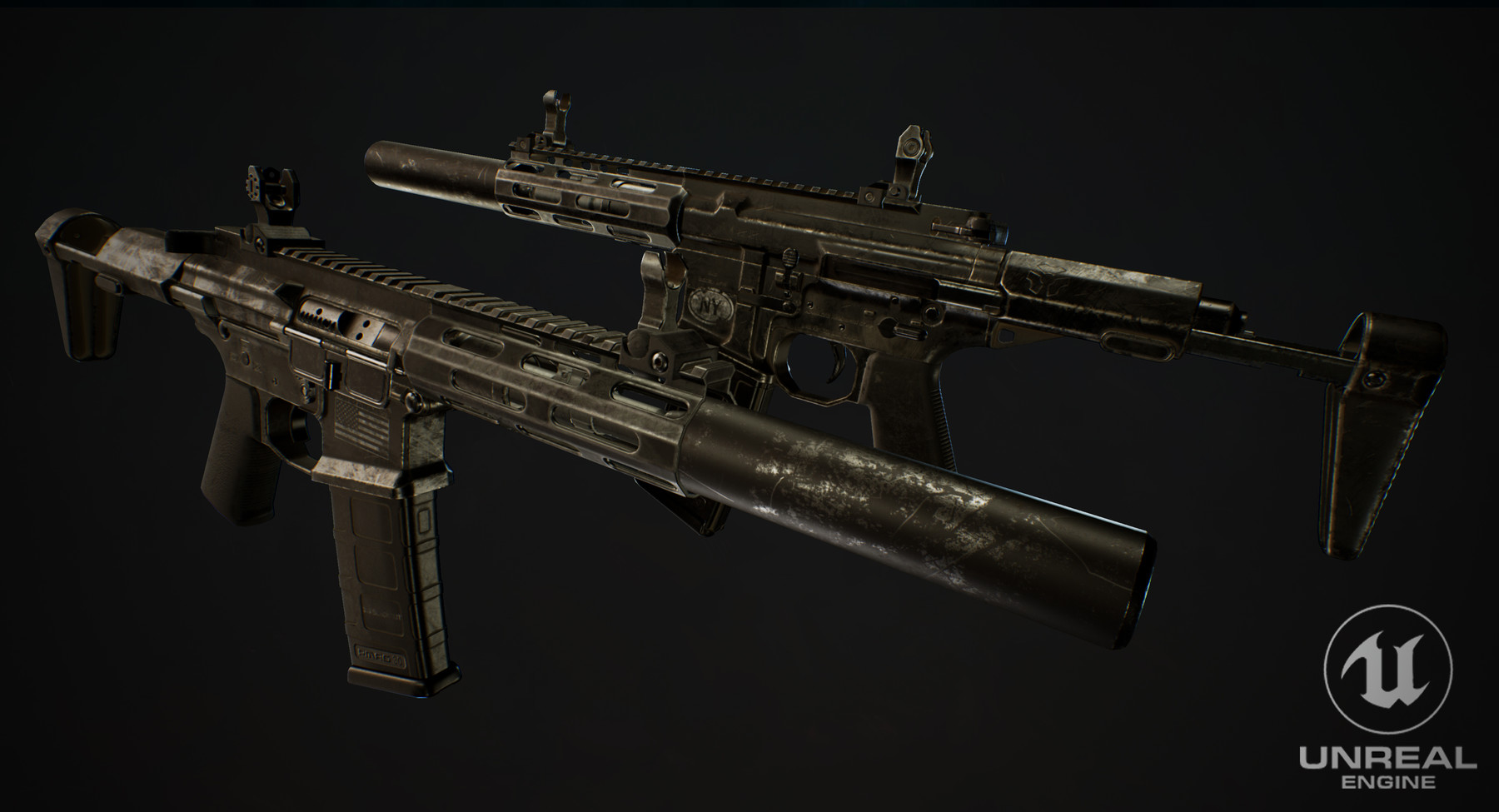 ArtStation - AAC Honey Badger PDW | Game Assets