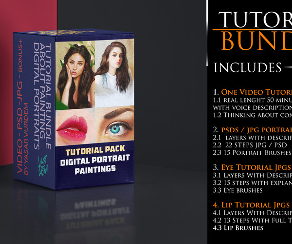 ArtStation - Portrait Painting Tutorial Bundle | Tutorials