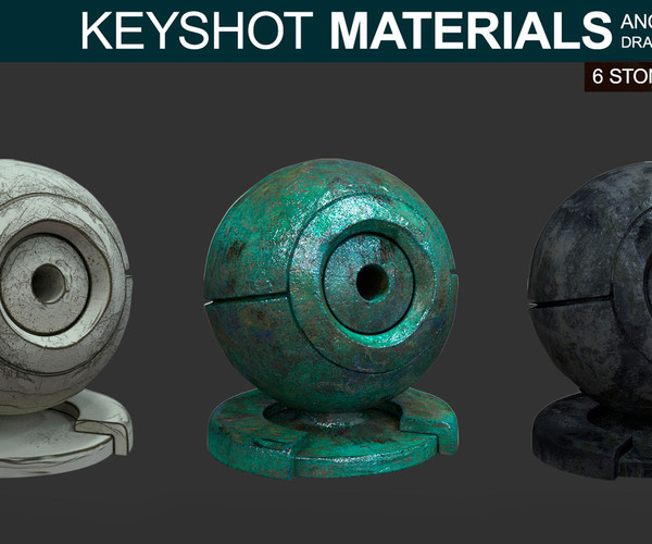 ArtStation - Ancient stone materials - For Keyshot | Resources