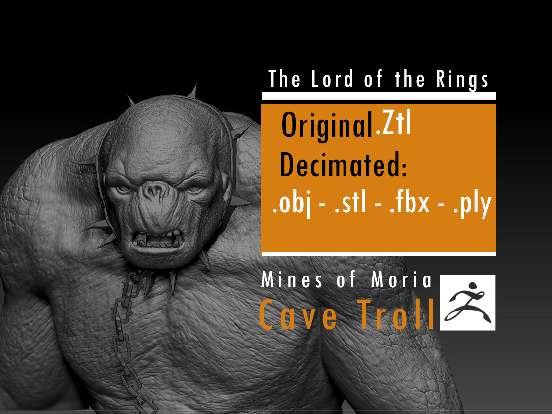 ArtStation - Cave Troll - The Lord of the Rings | Resources