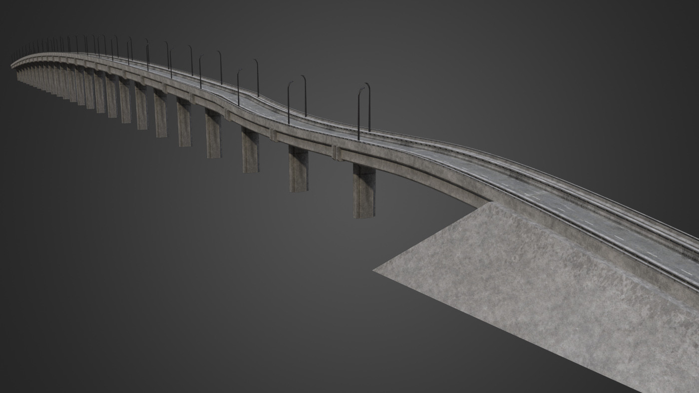 ArtStation - Bridge Overpass 3D Element | Resources