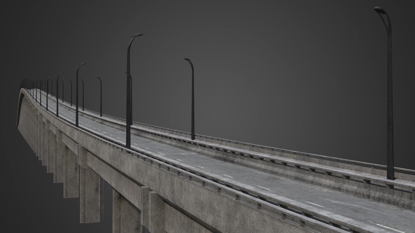 ArtStation - Bridge Overpass 3D Element | Resources
