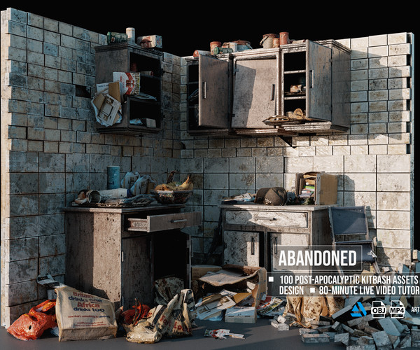 ArtStation - Post-Apocalyptic Kitbash Set & Tutorial | Resources