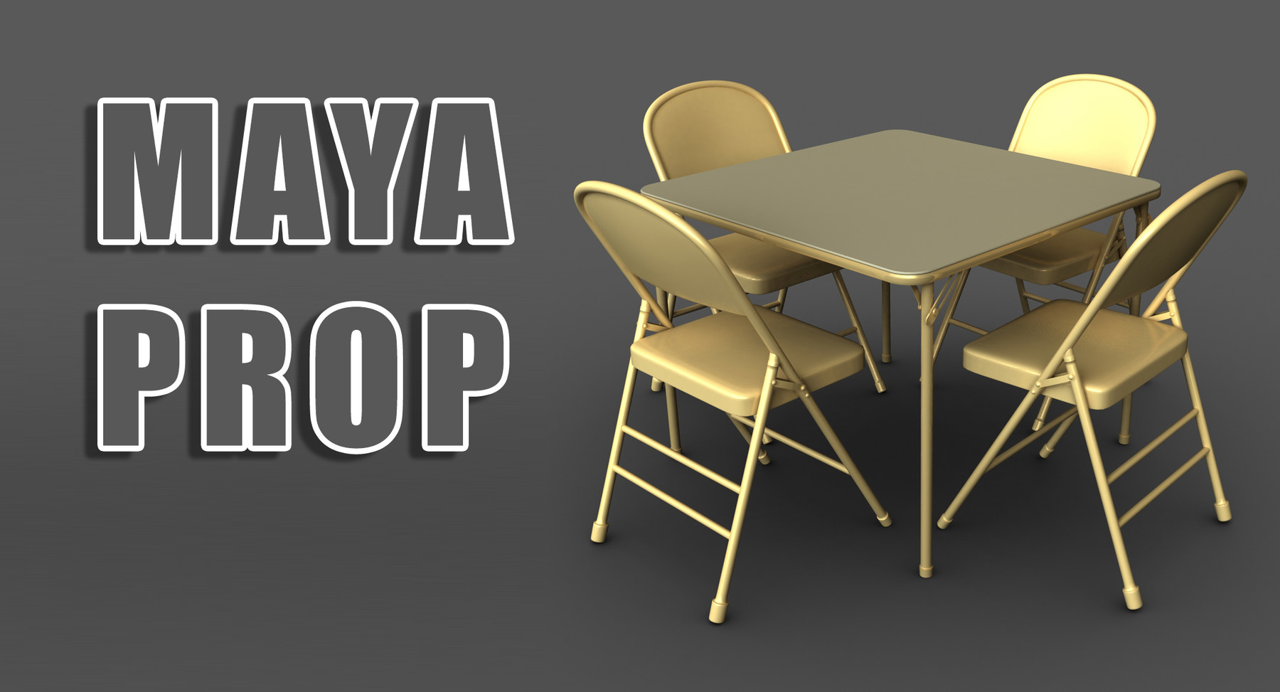 ArtStation - Maya Table and Chairs | Game Assets