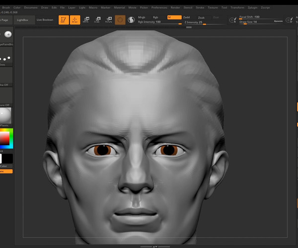 ArtStation - Painting Eyes For Characters Fast In Zbrush | Tutorials