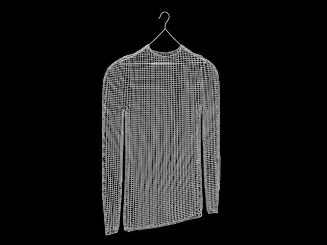 ArtStation - hanging mens long-sleeved shirt folded hanging 3D model ...