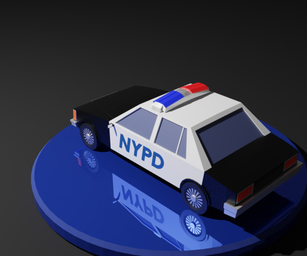 ArtStation - Low poly Police car | Resources