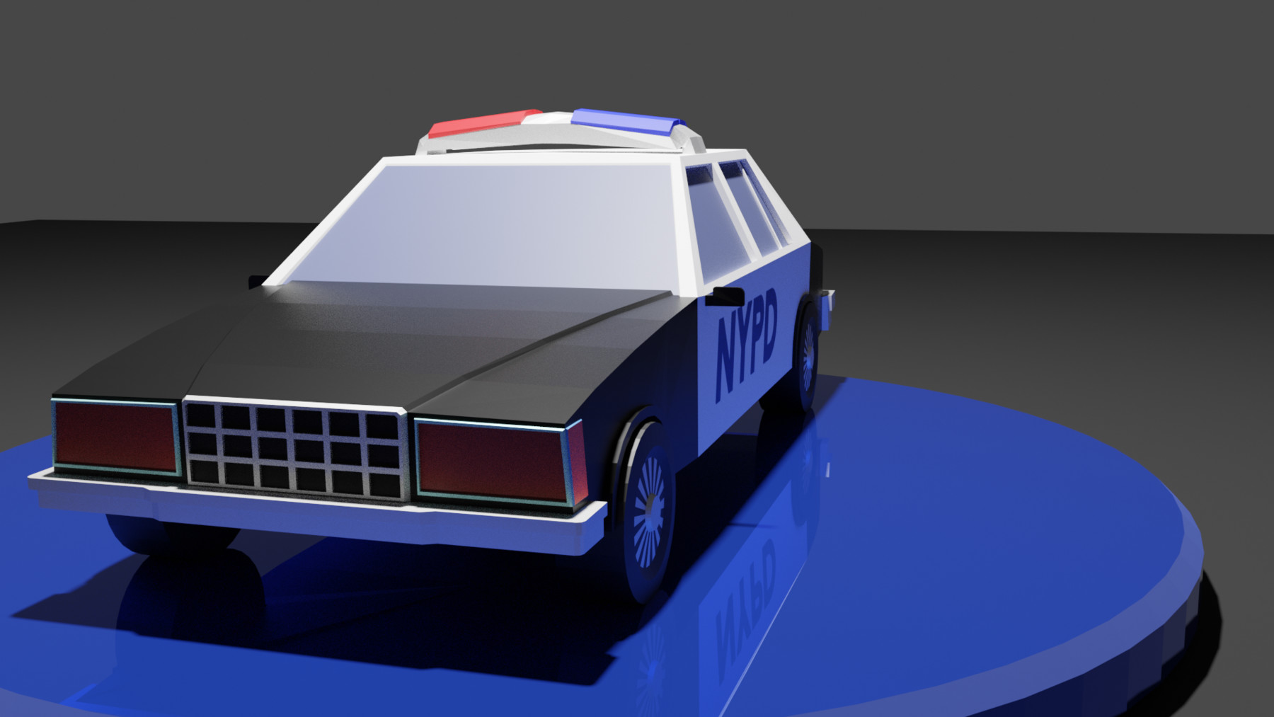 ArtStation - Low poly Police car | Resources