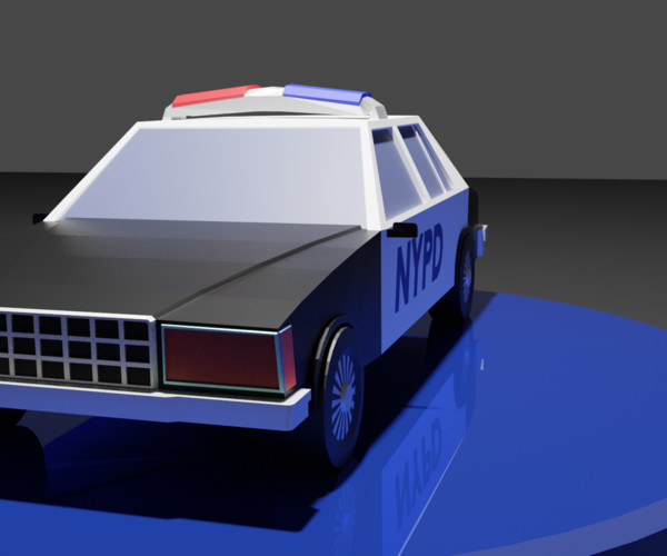 ArtStation - Low poly Police car | Resources