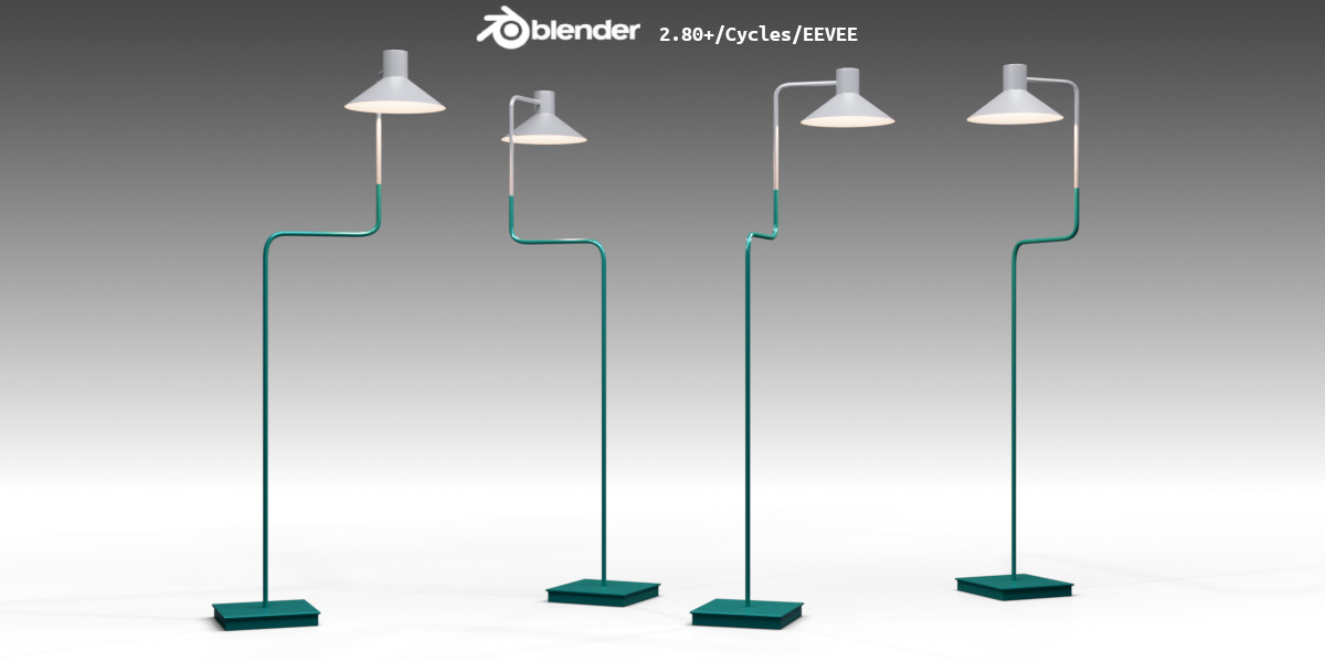 ArtStation - Floor lamp - Blender model | Resources
