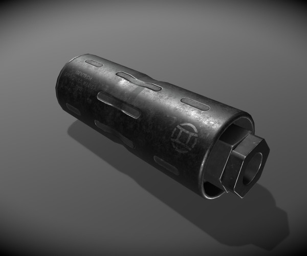 ArtStation - Gemtech Aurora II Suppressor | Game Assets