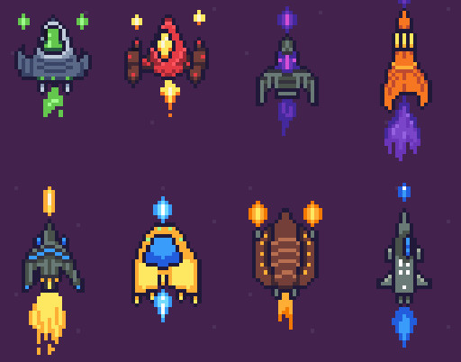 ArtStation - Space Ship - UI - Explosion - Shoot | Game Assets