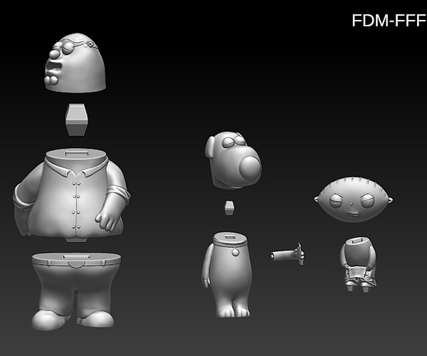 ArtStation - Family Guy (Griffin) Model Printing Miniature Assembly ...