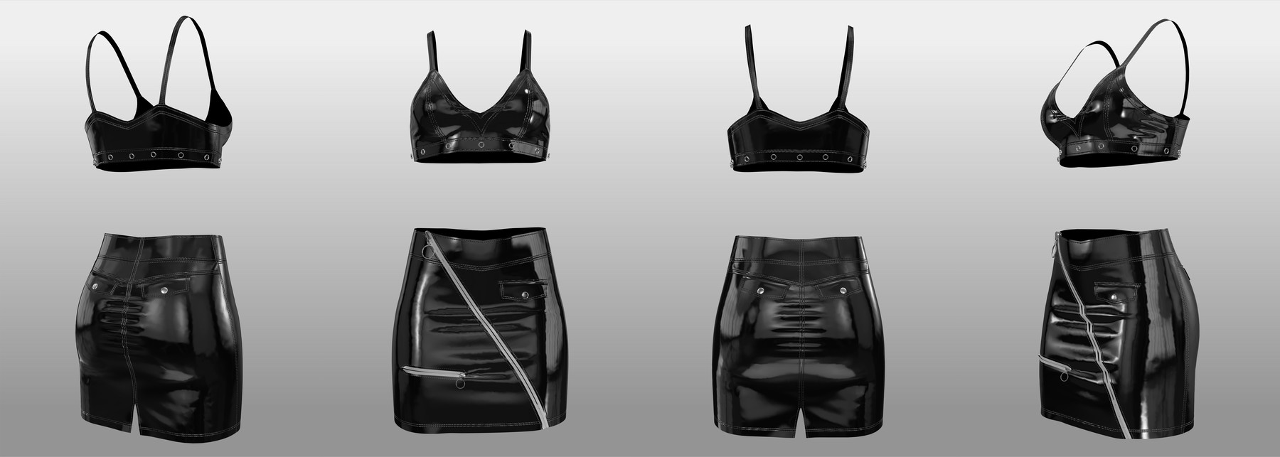 ArtStation - Rocker Outfit vol.01 - Vinyl Collection | Resources