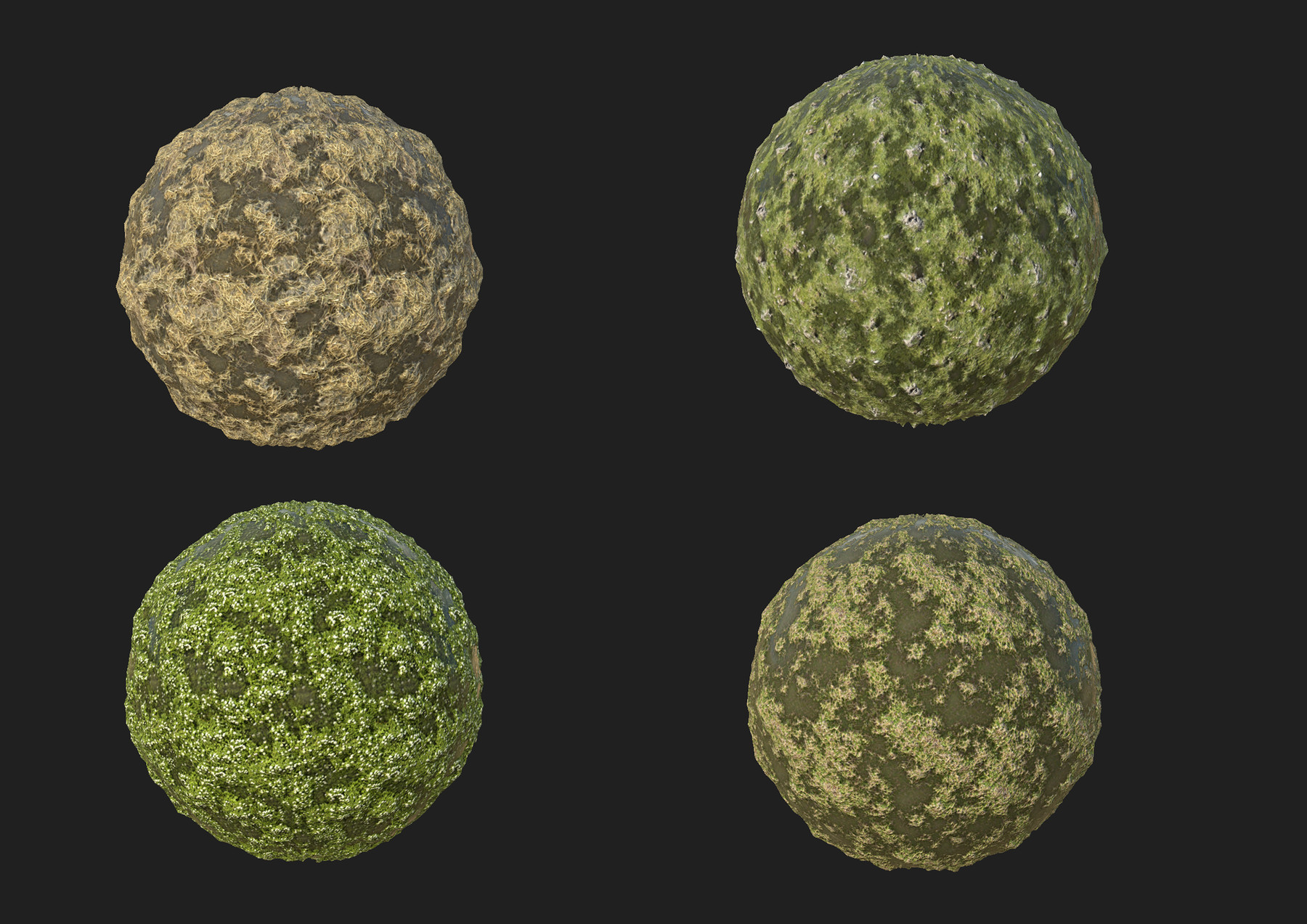 ArtStation - 4 PBR texture grass | Resources