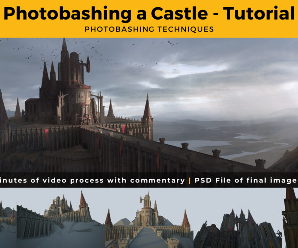 ArtStation - Castle Concept - Photobashing Techniques | Game Assets