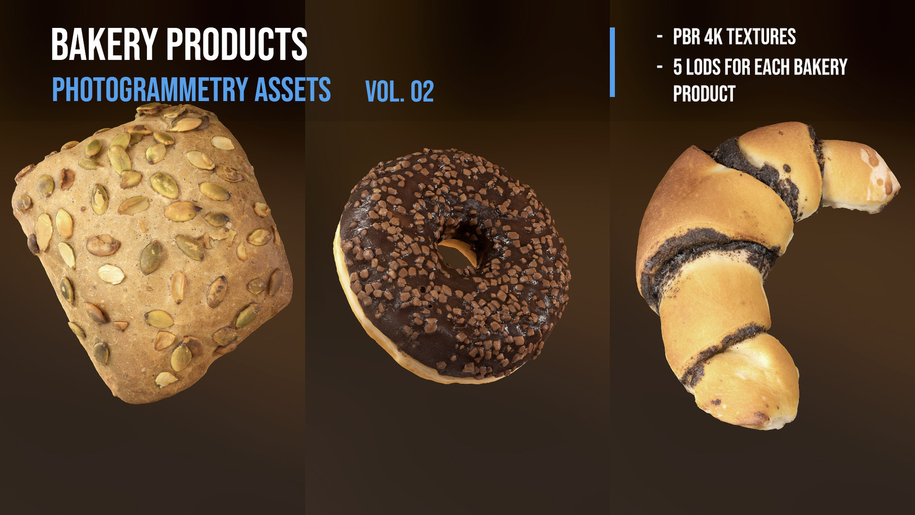 ArtStation - Bakery products pack - photogrammetry 3D assets vol. 02 ...