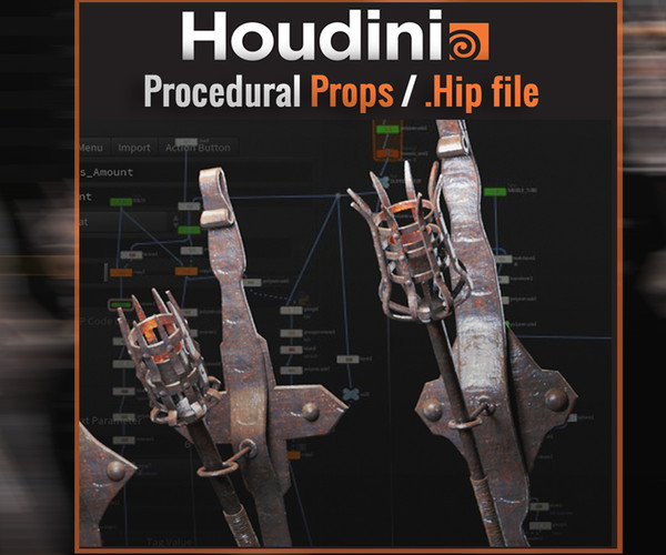 ArtStation - Procedural Props / Free .Hipnc file (Houdini Apprentice ...
