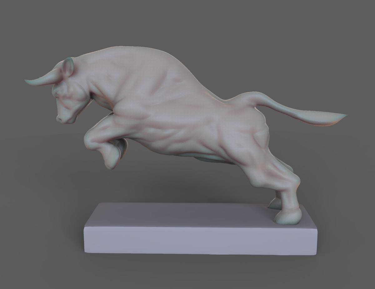ArtStation - Angry bull 3D print model | Resources