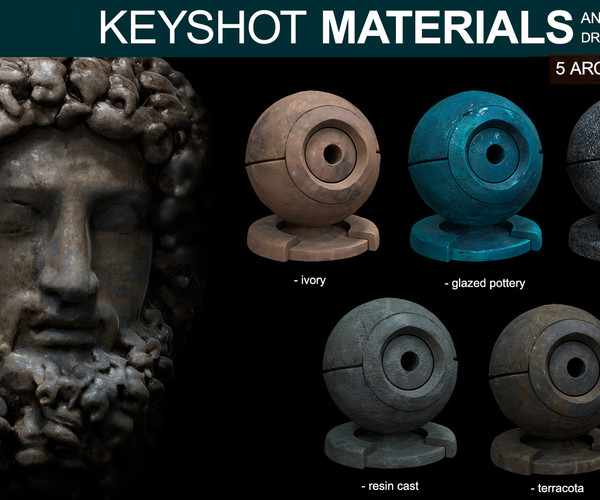 ArtStation - Archeology materials - For Keyshot | Resources