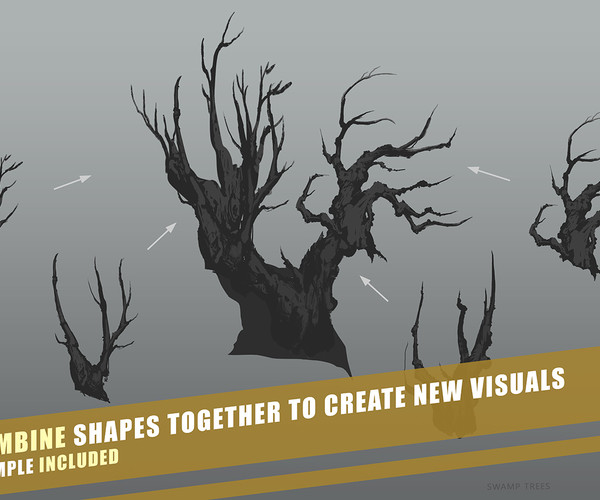 ArtStation - Swamp Trees - 2D assets | Game Assets