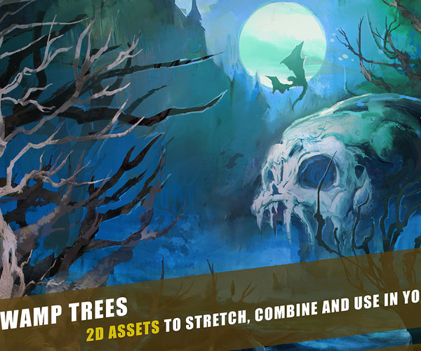 ArtStation - Swamp Trees - 2D assets | Game Assets
