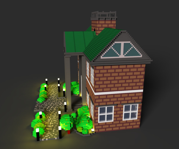 ArtStation - House 2 voxel | Resources