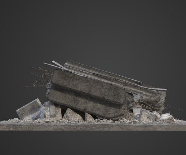 ArtStation - Destroyed Bridge Element | Resources