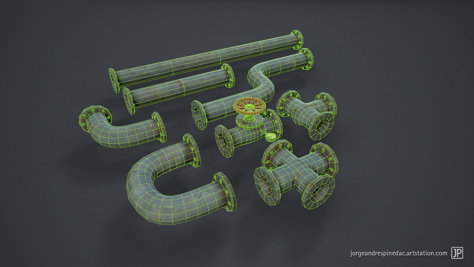 ArtStation - Pipes Pack - Modular Set | Resources