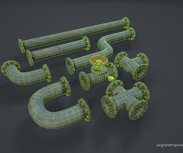 ArtStation - Pipes Pack - Modular Set | Resources