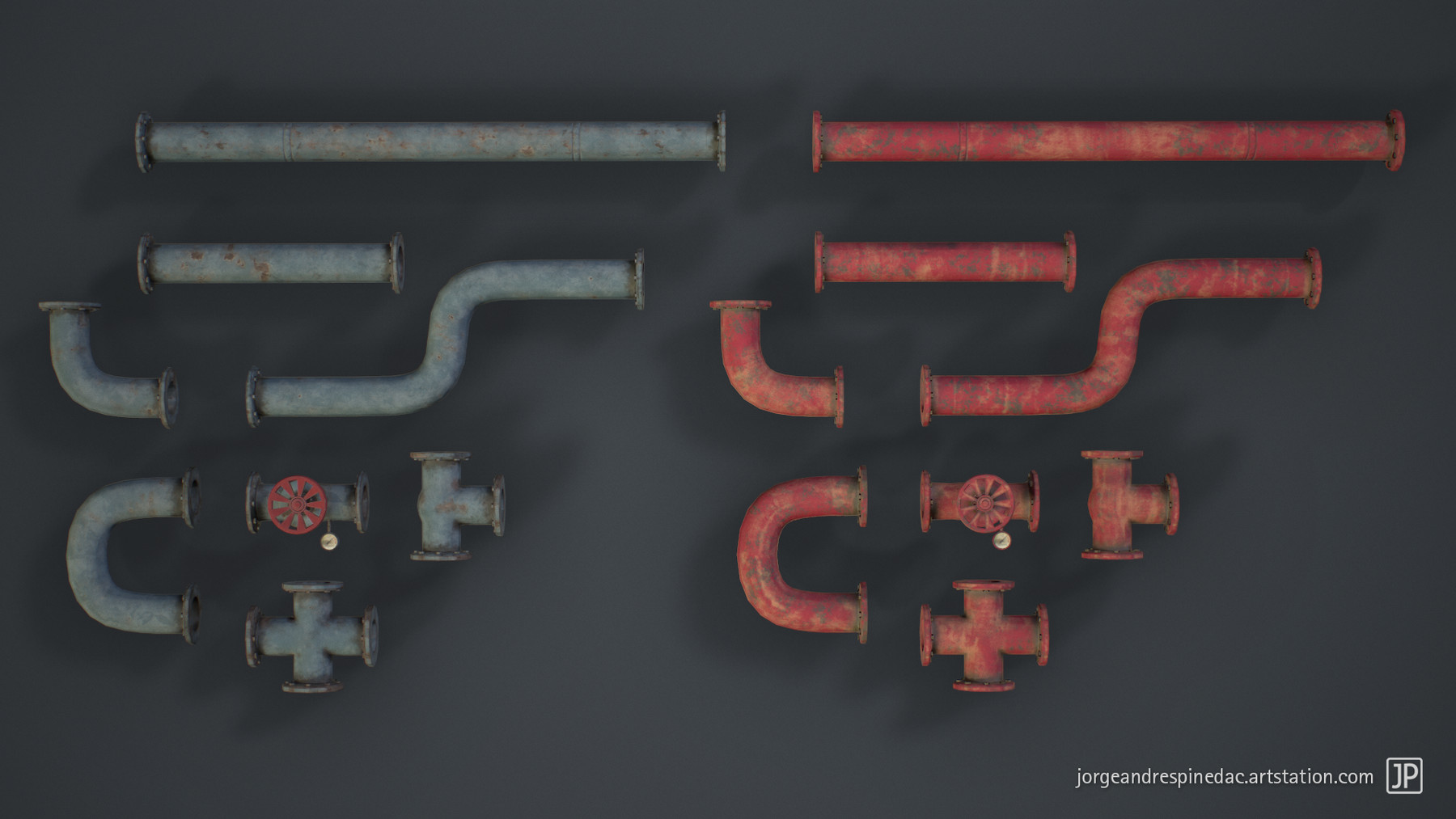 ArtStation - Pipes Pack - Modular Set | Resources