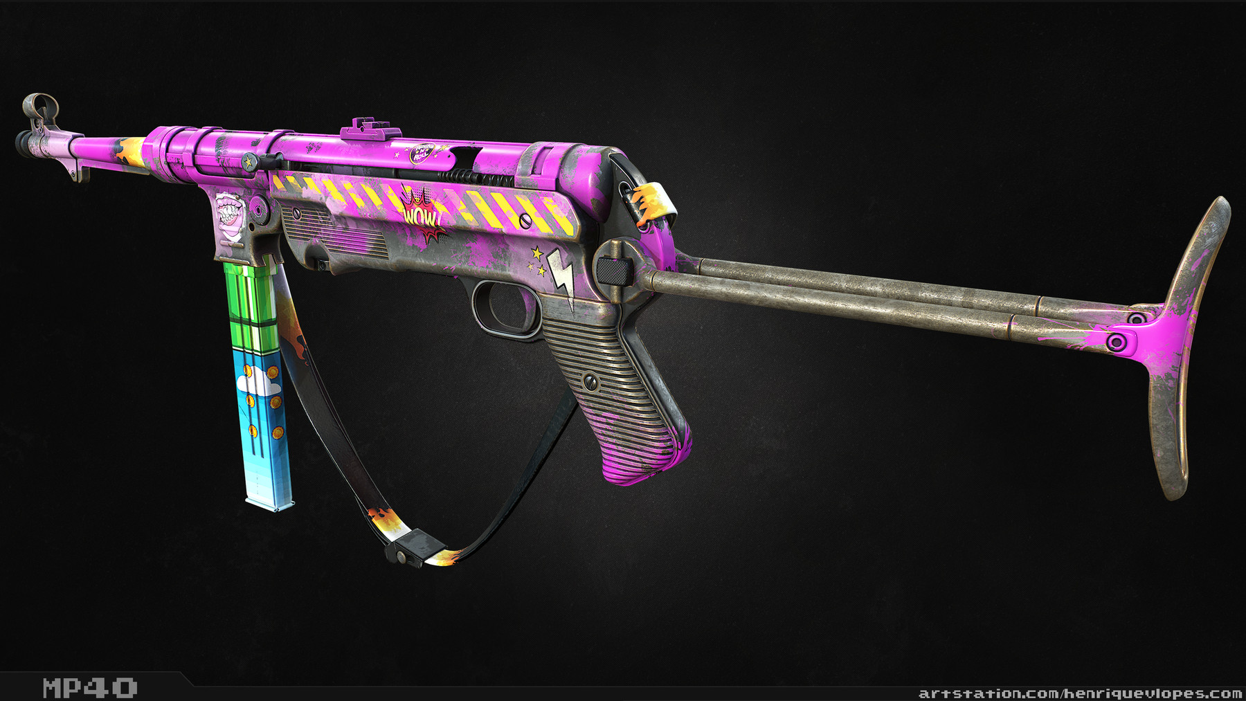 ArtStation - MP40 - Game Ready | Game Assets