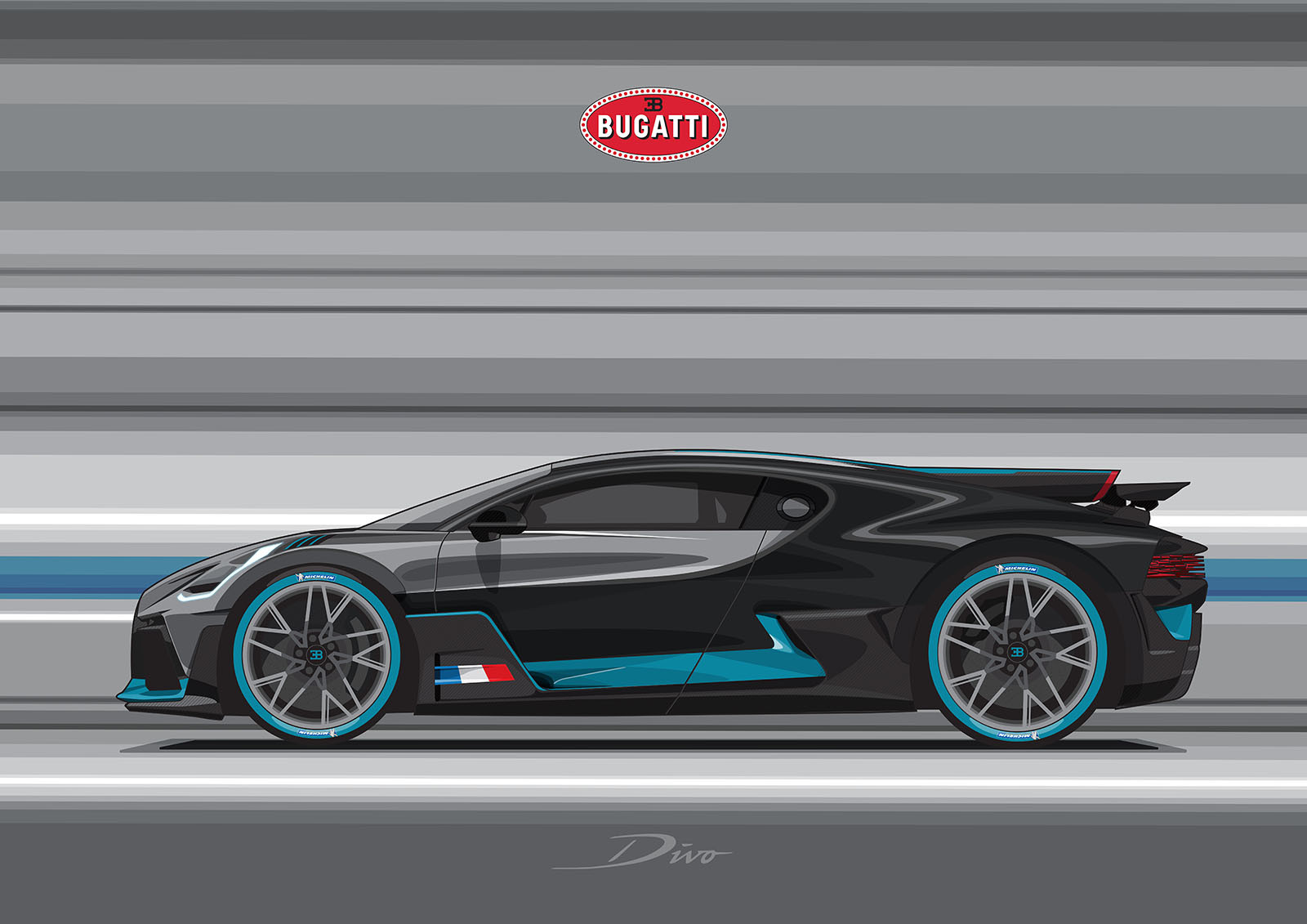 ArtStation - BUGATTI DIVO/Digital File Vector | Artworks