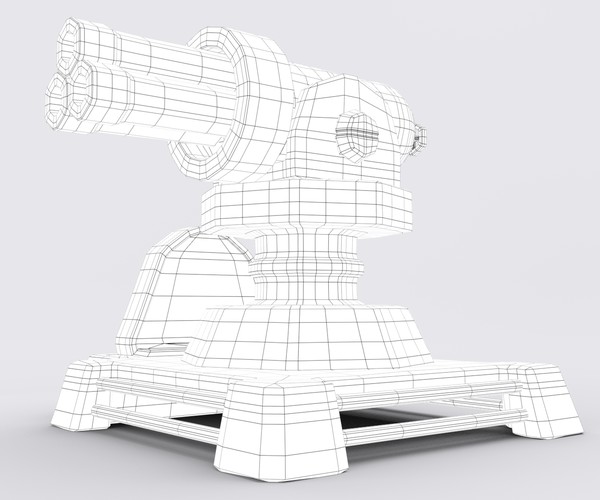 ArtStation - Cartoon Turret | Resources