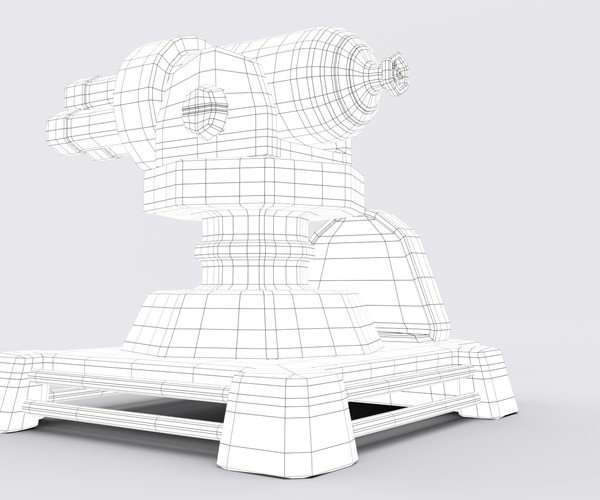 ArtStation - Cartoon Turret | Resources