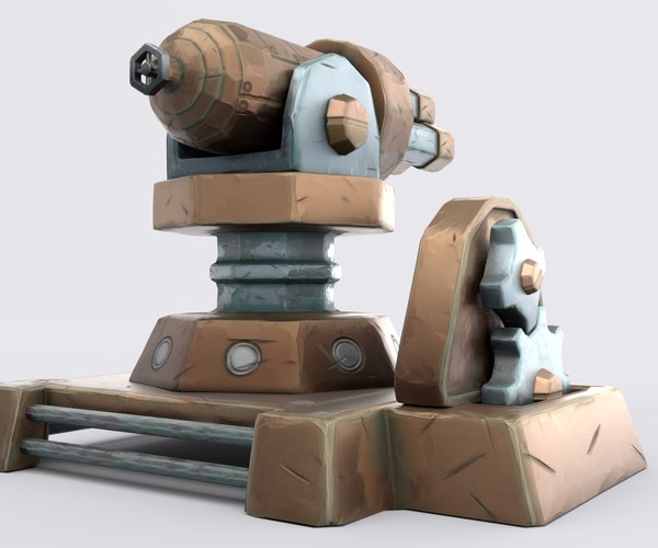 ArtStation - Cartoon Turret | Resources