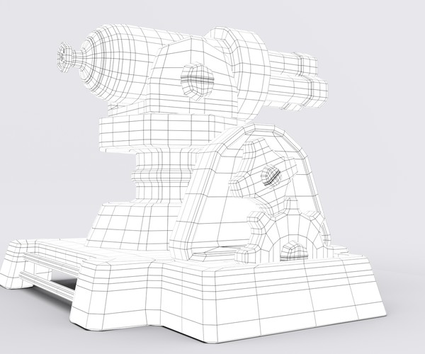 ArtStation - Cartoon Turret | Resources