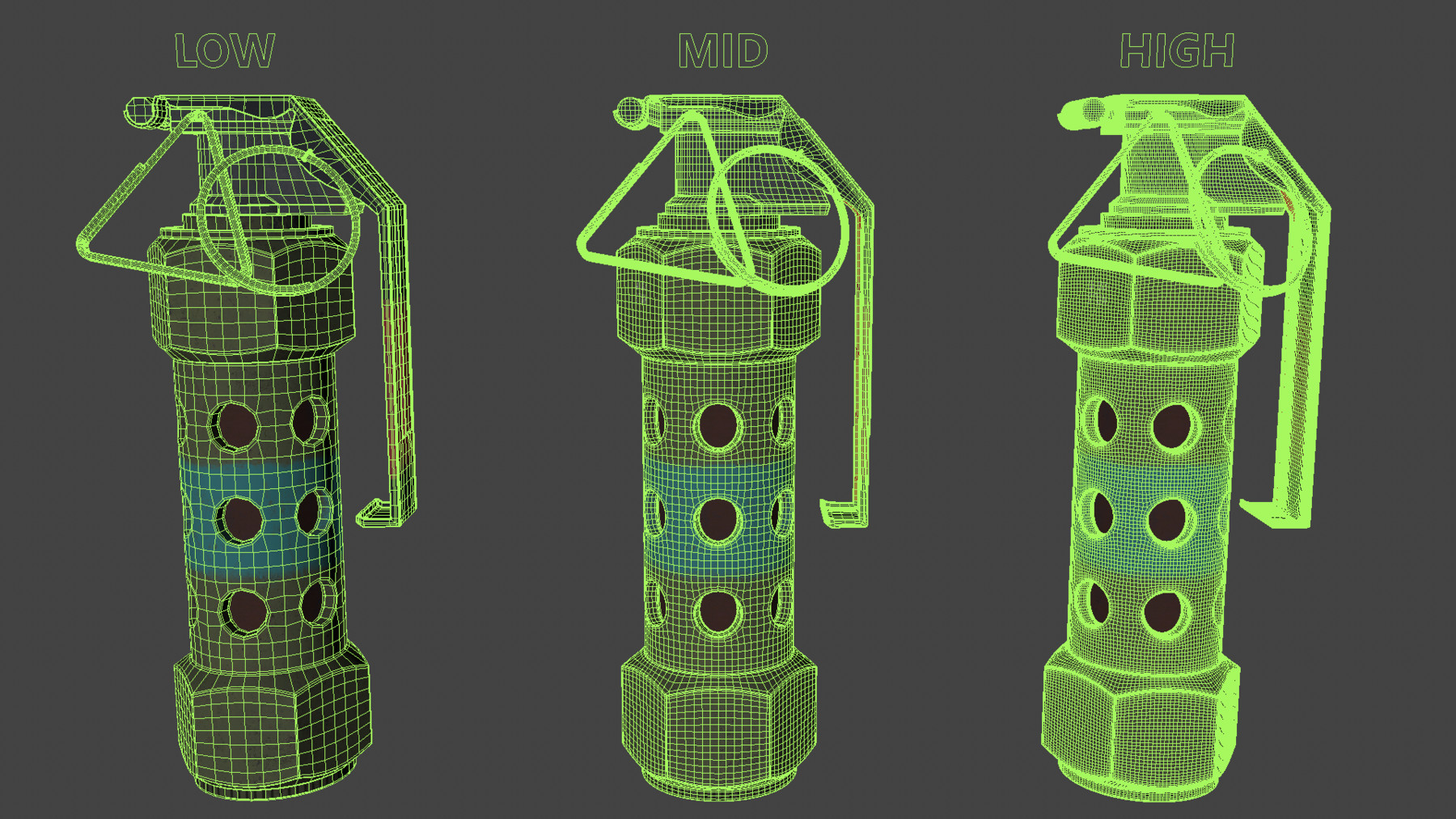ArtStation - M84 Stun \ Flash Granade | Game Assets