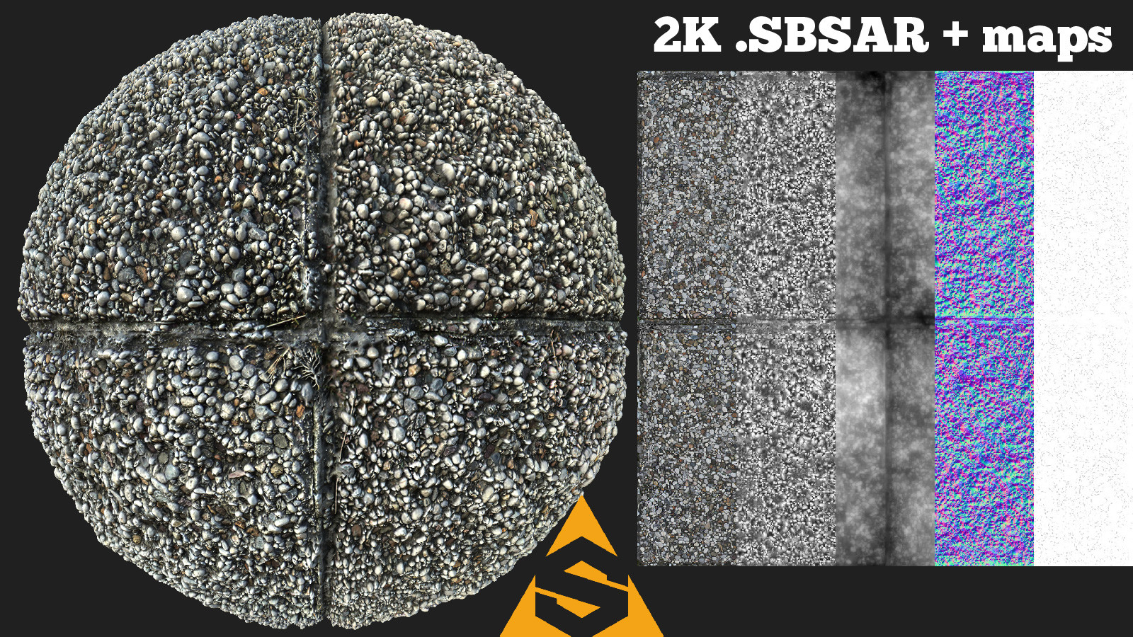 ArtStation - Stone Tiles Material | Game Assets