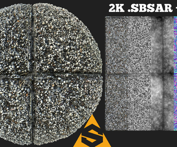 ArtStation - Stone Tiles Material | Game Assets